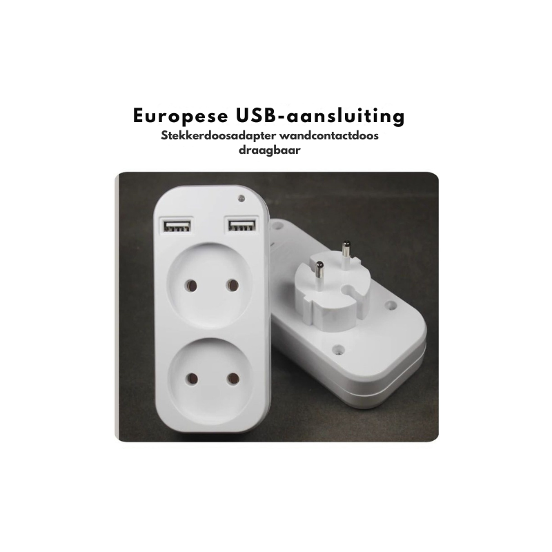 DrPhone PowerPort – USB Stekker Adapter - Stekkerdoos