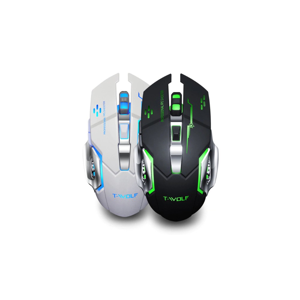 Elementkey M1 - Wireless Gaming Muis - Oplaadbaar + Draadloos - LED - 6 ...