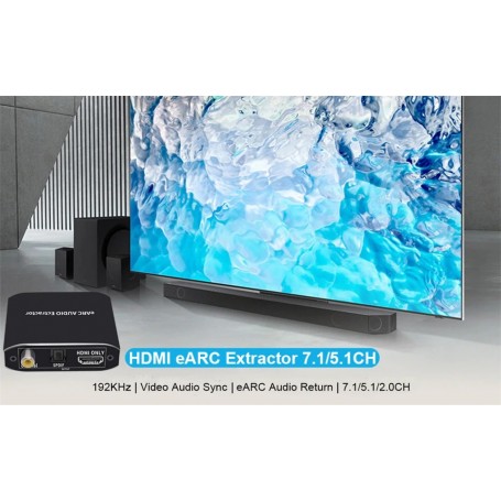DrPhone eArc Lite - 192Khz HDMI Audio eArc Extractor 7.1CH Atmos ...